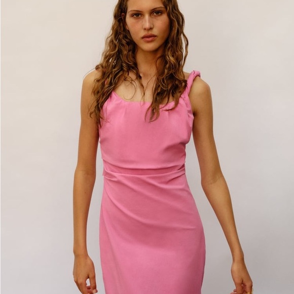 Zara | Dresses | Zara Strappy Ruched Dress | Poshmark